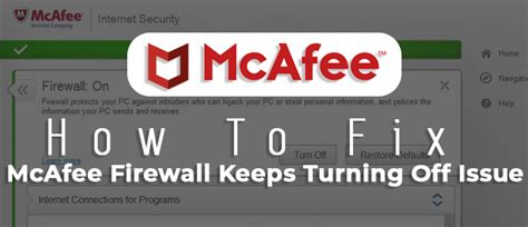 How To Turn Off Mcafee Firewall Shortpasee