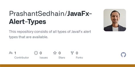 Github Prashantsedhainjavafx Alert Types This Repository Consists
