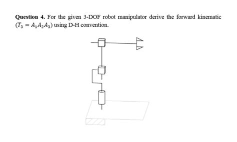 solved question 4 for the given 3 dof robot manipulator