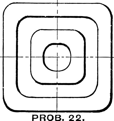 Practice Sketch Creating A Pattern Of Eight Concentric Circles Using Hatching Technique Vector