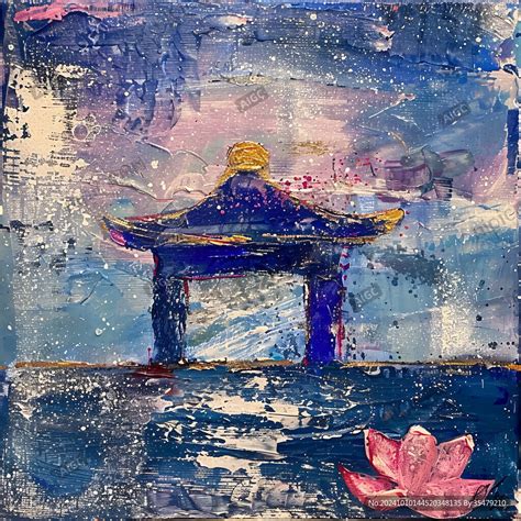 Ai创作图古风亭台楼阁油画 凉亭油画 华侨禅风水彩建筑插画 古井插画 湖心亭插画 亭子插画 亭阁插画 亭台楼阁装饰画 插画凉亭 晴雨亭 爱晚亭插画 凉亭插画 亭子绘画 插画爱晚亭 琉璃宫灯