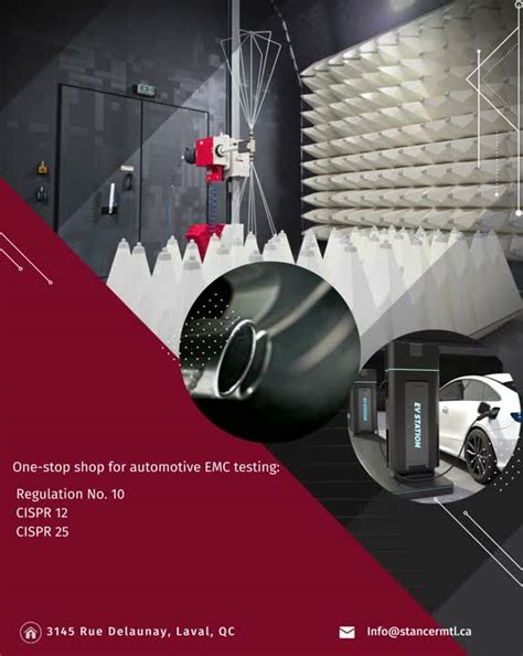 Stancer Testing Lab On Linkedin Automotivetesting Emc Eceregulation10 Cispr12 Cispr25…