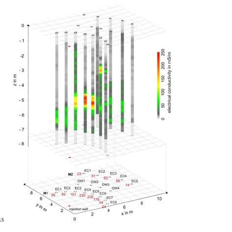 Layout Of The Tracer Test 2 With Location Of The Injection Well Download Scientific Diagram