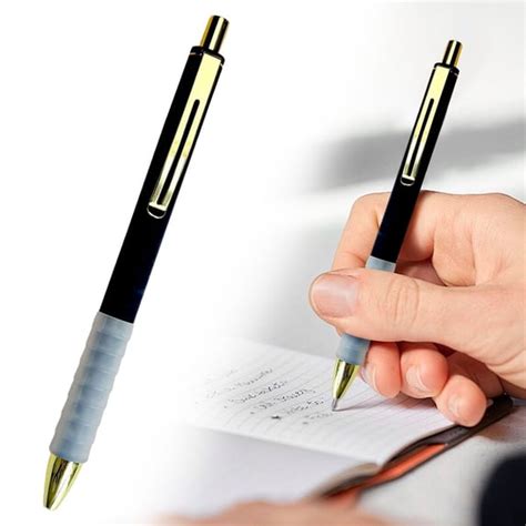 Ballpoint Pens Black Medium Point 1mm Pen With Soft Grip Point Pen For
