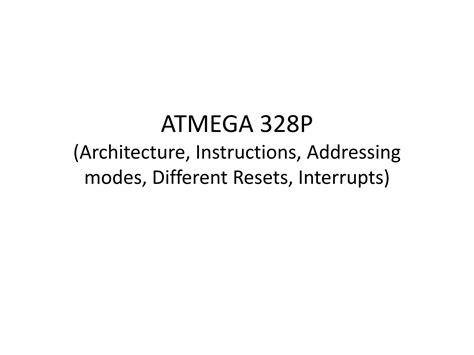 Solution Atmega328p Architecture Registers Addressing Modes Instructions Resets Interrupts