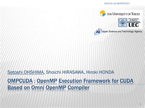 Pdf Ompcuda Openmp Execution Framework For Cuda Based On Omni