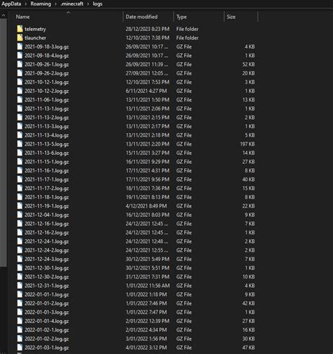 Where Are My Minecraft Logs Before 2021 R Minecraft