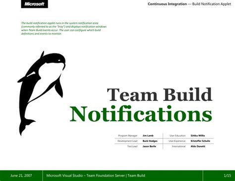 Build Notification Applet Ppt