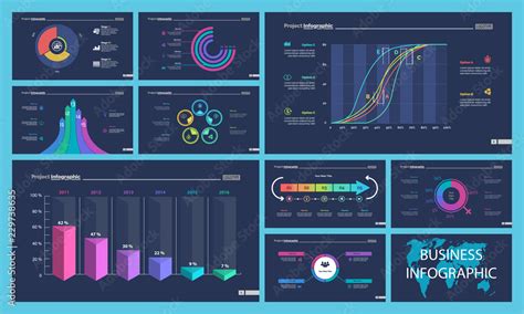 Business Infographic Creative Design Set Can Be Used For Annual Report