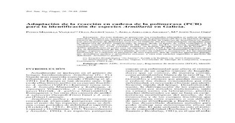 Adaptación De La Reacción En Cadena De La Polimerasa Pcr · El Desarrollo De La Técnica Pcr