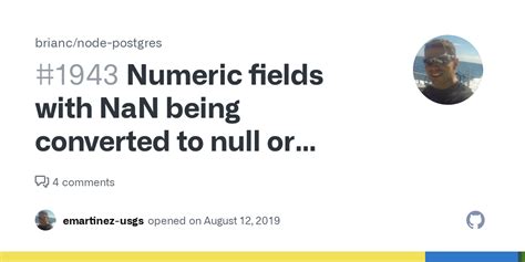 Numeric Fields With Nan Being Converted To Null Or Nan String