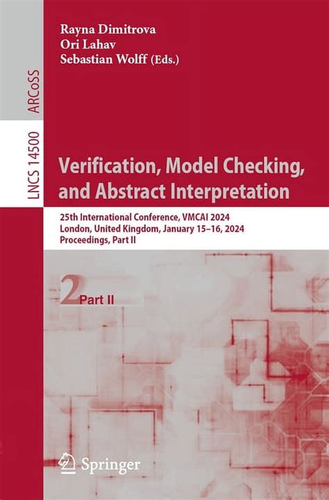 Lecture Notes In Computer Science Verification Model Checking And