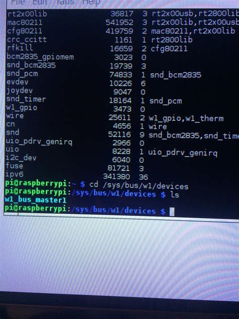 Raspbian Ds18b20 Not Detected Raspberry Pi Stack Exchange
