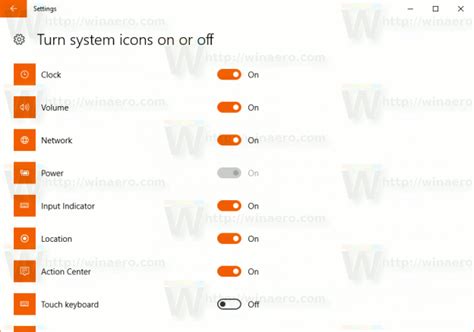 Show Or Hide System Icons In Tray In Windows 10