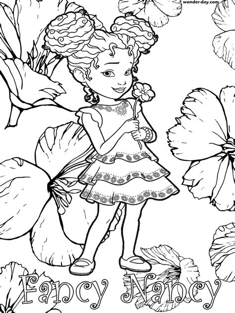 Printable Fancy Nancy Coloring Pages