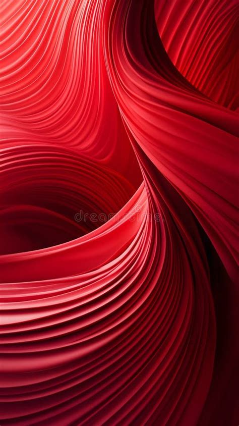 Abstract Red Waves Create A Dynamic And Flowing Visual Perfect For Modern Design Projects And