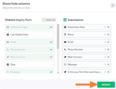 How To Show And Hide Columns In Jotform Tables How To Show And Hide Columns In Jotform Tables