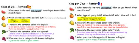 25 Ideas For Retrieval Starters Mfl Classroom Magic