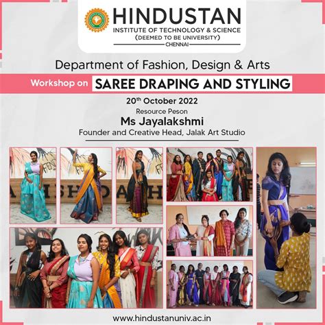 Saree Draping And Styling Workshop Event Date Thursday 20th