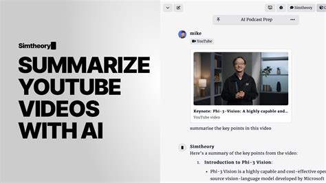 tutorial how to summarize youtube videos with ai youtube
