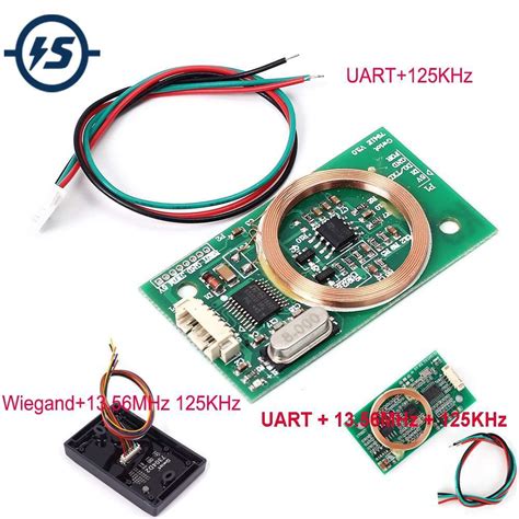 Dc 5v Rfid Reader Wireless Module Uart 3pin 125khz 13 56mhz Card Reading Em4100 For Ic Card Pcb