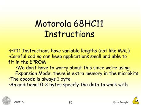 Ppt Motorola Hc11 Powerpoint Presentation Free Download Id 1081298