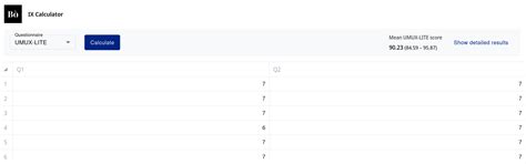 Umux Lite Calculator Blucadò