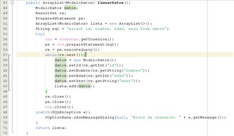 Cómo Llenar Un Jtable Con Una Tabla Mysql Cable Naranja