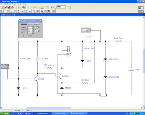 Electronics Workbench схема