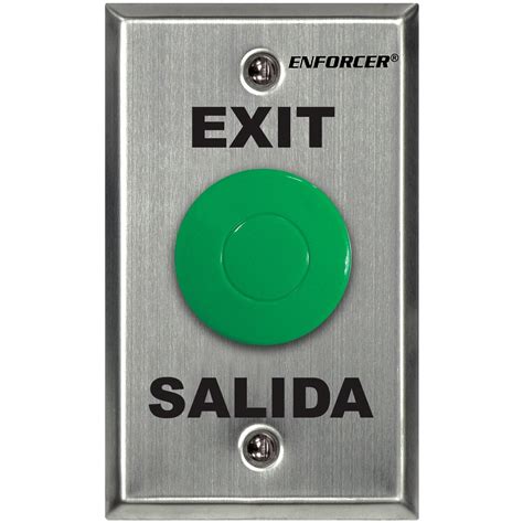 Seco Larm Enforcer Mushroom Button Push To Exit Plate Green Sd 7201gcpe1q Seco Larm Enforcer Mushroom Button Push To Exit Plate Green Sd 7201gcpe1q