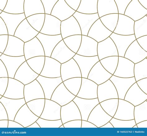 Seamless Line Pattern Abstract Geo Background Klimt Flourishes Seamless Pattern Vector