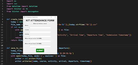Create A Custom Python Based Attendance Management System By