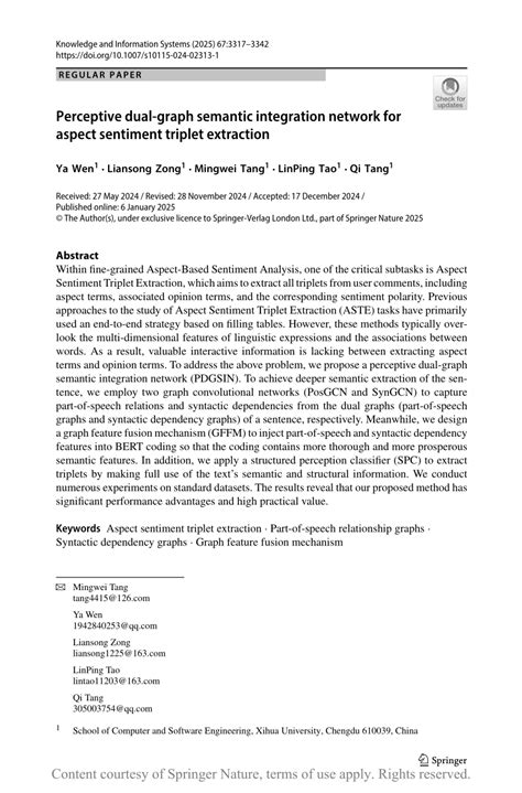 Perceptive Dual Graph Semantic Integration Network For Aspect Sentiment