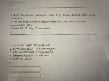 Answered Identify The Incorrect Code By Line Number I E Enter One Line Number In