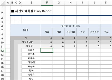 Excel마스터 Sumifs Vlookup을 활용한 Daily Report