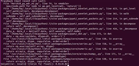 Getting ValueError While Using Get Level Issue 587 PyWavelets Pywt