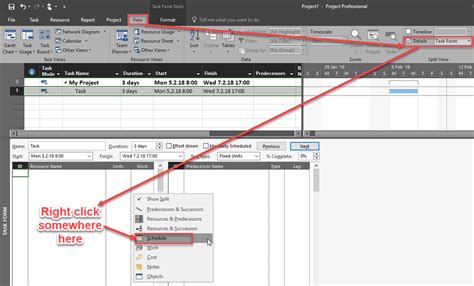Assign Resources To Different Time On The Same Task In Ms Project 2016