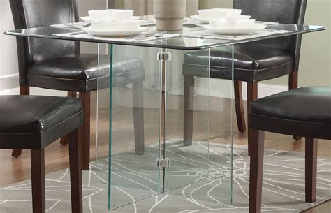 Alouette Square Glass Dining Table From Homelegance 17811 Coleman Furniture