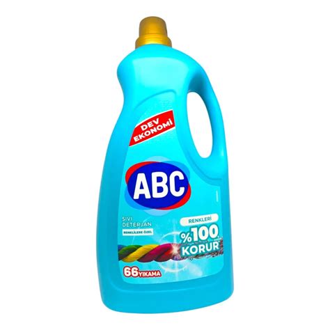 Abc течен перилен препарат за цветно пране 66 пранета 4000мл