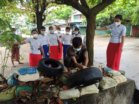 မင်္ဂလာဒုံမြို့နယ်တွင် သွေးလွန်တုပ်ကွေးရောဂါမှ ကြိုတင်ကာကွယ်ရေးအတွက် အဘိတ်ဆေးခတ်ခြင်းနှင့် ကျန