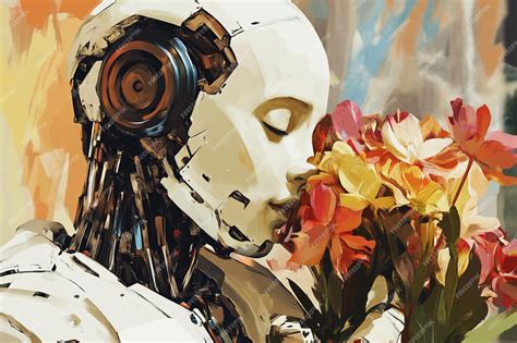 Mothers Day A Sketch Image Of Artificial Intellige Generative Ai Premium Ai Generated Image