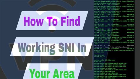 How To Find Working Sni In Your Area Free Internet Youtube
