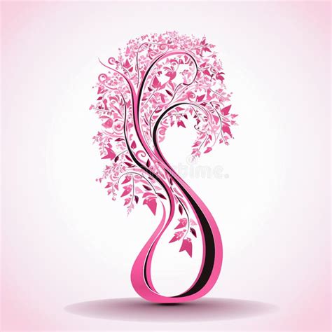 Pink Ribbon For Love A Symbol Of Affection And Commitment Stock Illustration Illustration Of