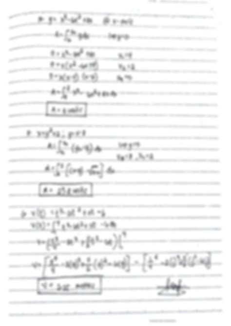 SOLUTION Integral Calculus Problem Set With Answers Studypool