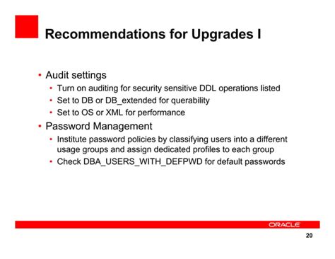Presentation Database Security Enhancements With Oracle Ppt