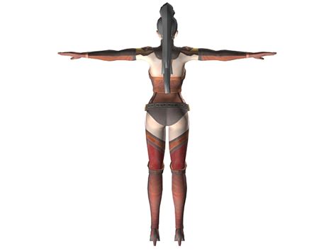 Dynasty Warriors 7 Female Character Lianshi 3d Model 3dsmax Files Free Download Cadnav