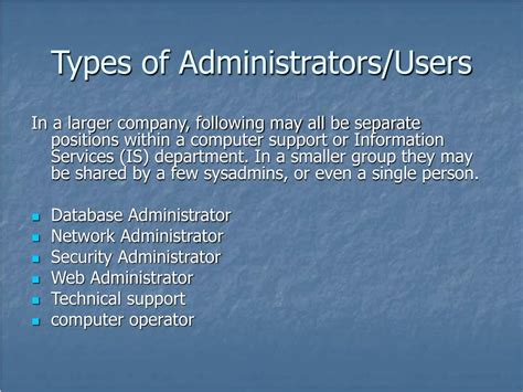 Ppt Introduction To Computer Administration System Administration Powerpoint Presentation Id