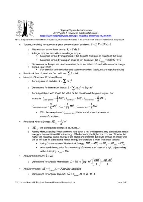7 Rotational Dynamics Notes Pdf Files Download Free Collection Files