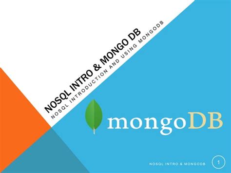Nosql And Mongodb Introdction Ppt