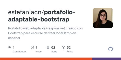 Github Estefaniacnportafolio Adaptable Bootstrap Portafolio Web Adaptable Responsive